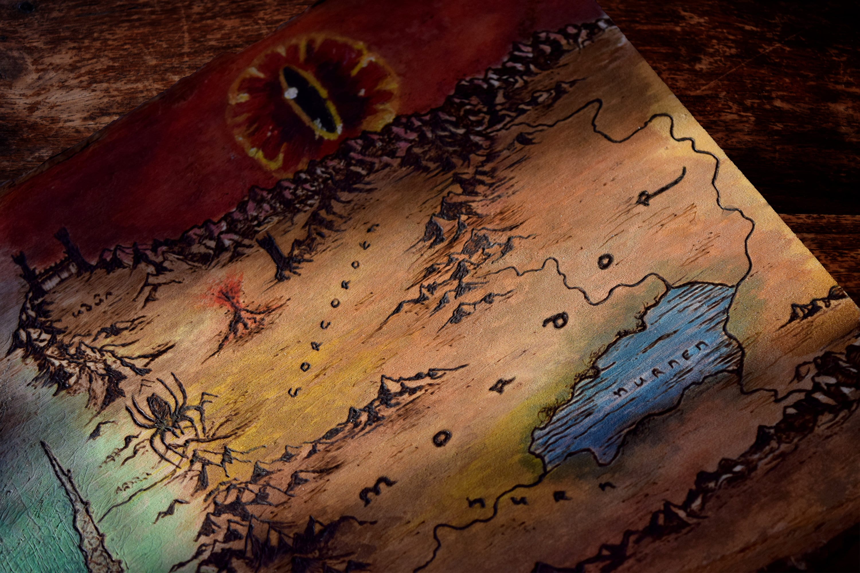 Lord of the Rings Minas Morgul / Map of Mordor & Eye of Sauron Wood ...