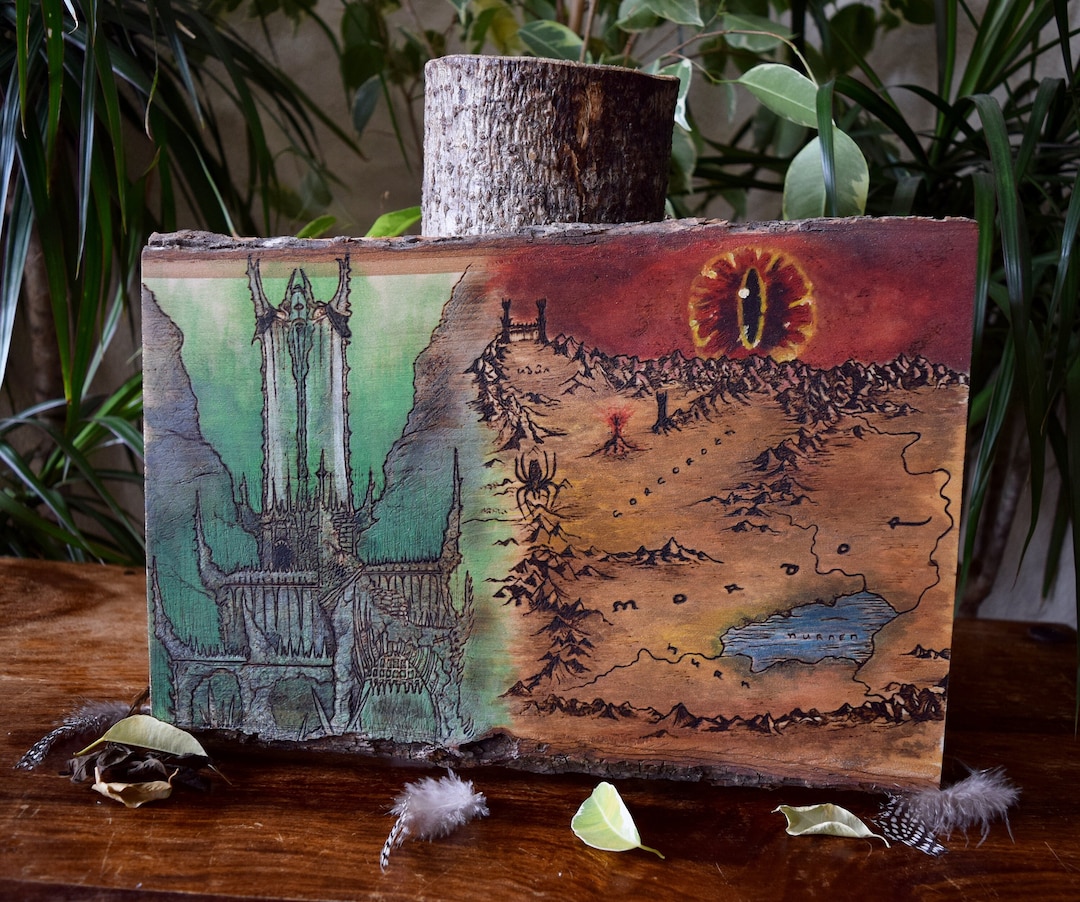 Lord of the Rings Minas Morgul / Map of Mordor & Eye of - Etsy
