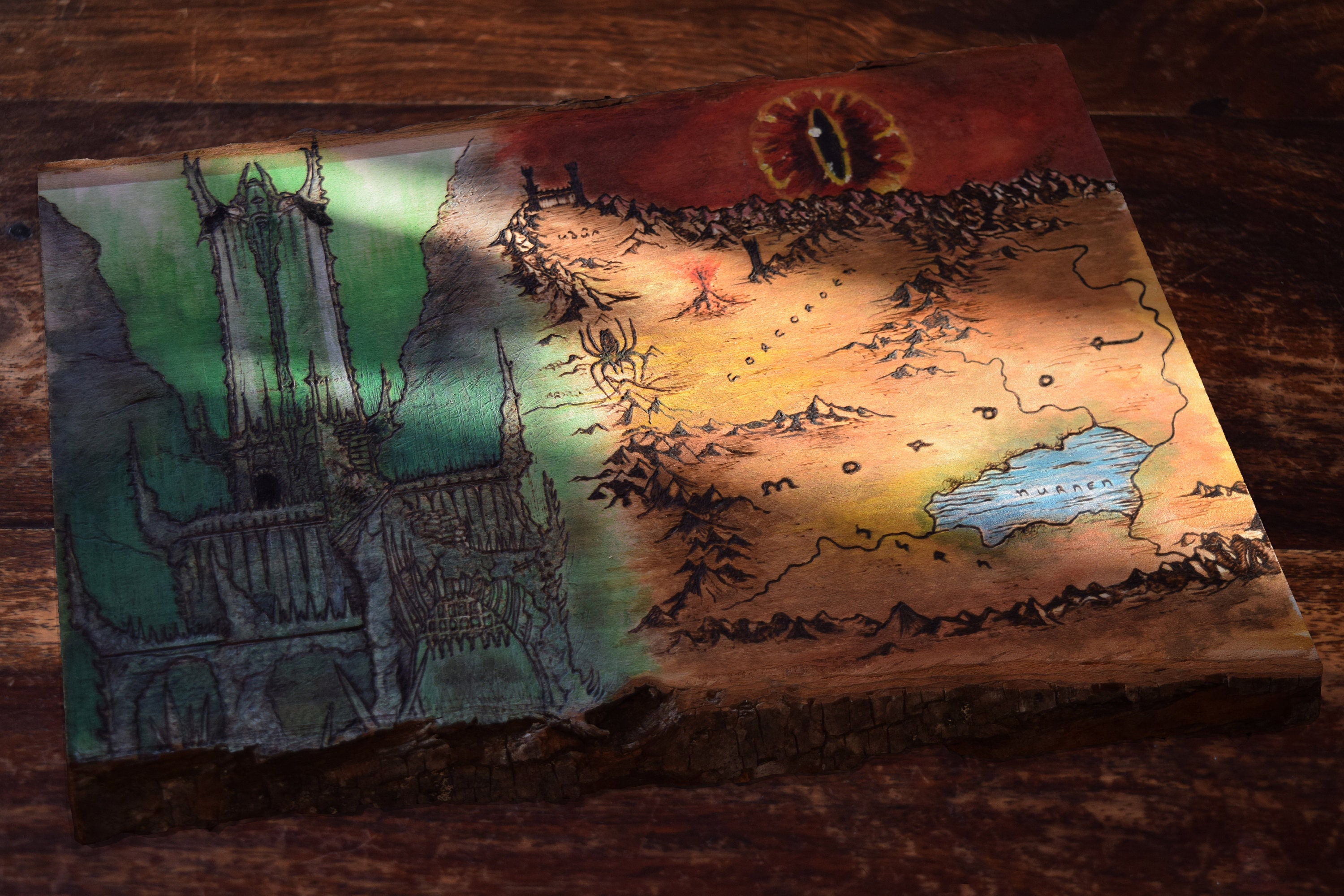 Lord of the Rings Minas Morgul / Map of Mordor & Eye of - Etsy