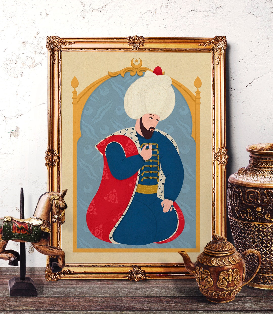 Suleiman I, Suleiman the Magnificent, Ottoman Wall Art, Ottoman ...