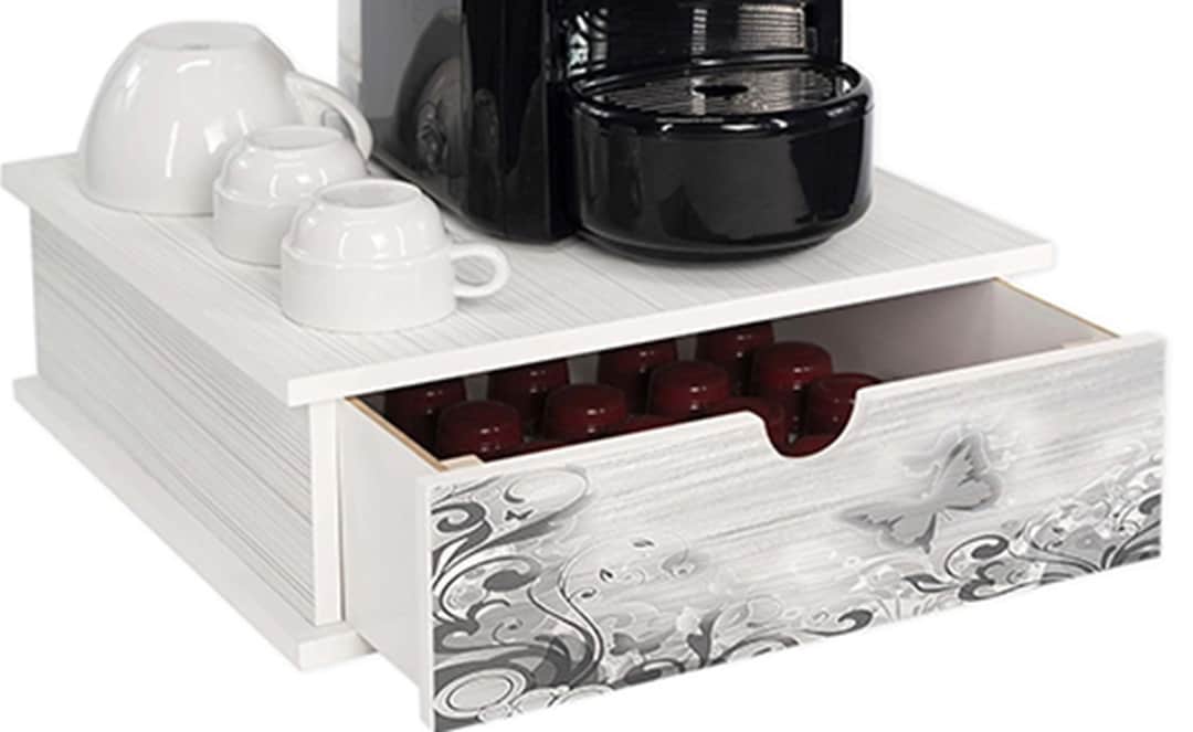 Shabby Butterfly Wooden Capsule Holder to Organize Coffee Capsules ...