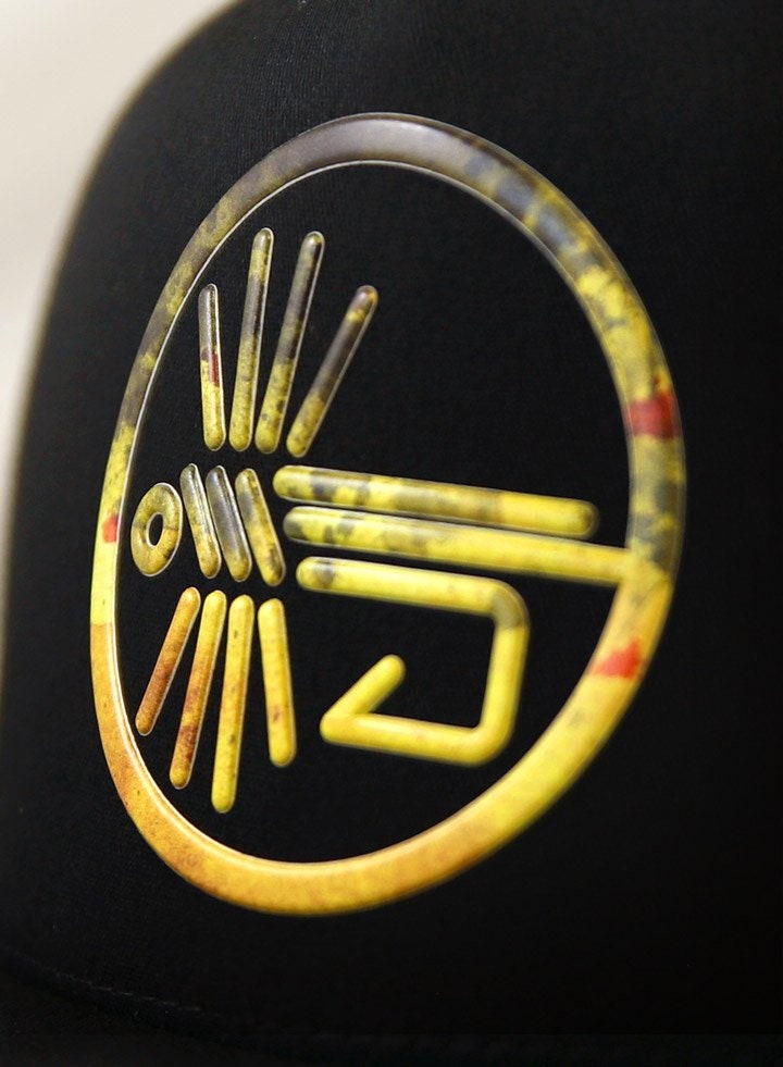 Trout Pattern Logo Flat Bill - Etsy