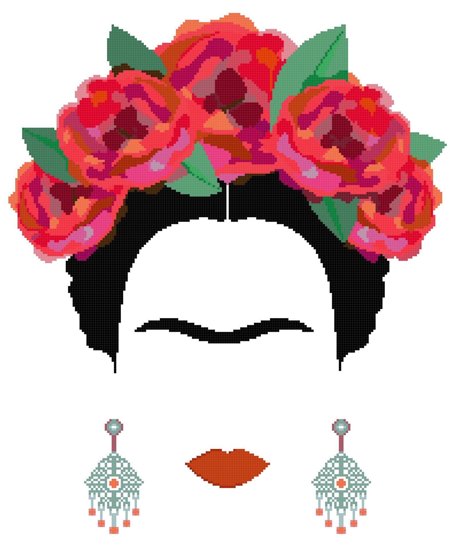 Frida Kahlo Cross Stitch Pattern - Etsy