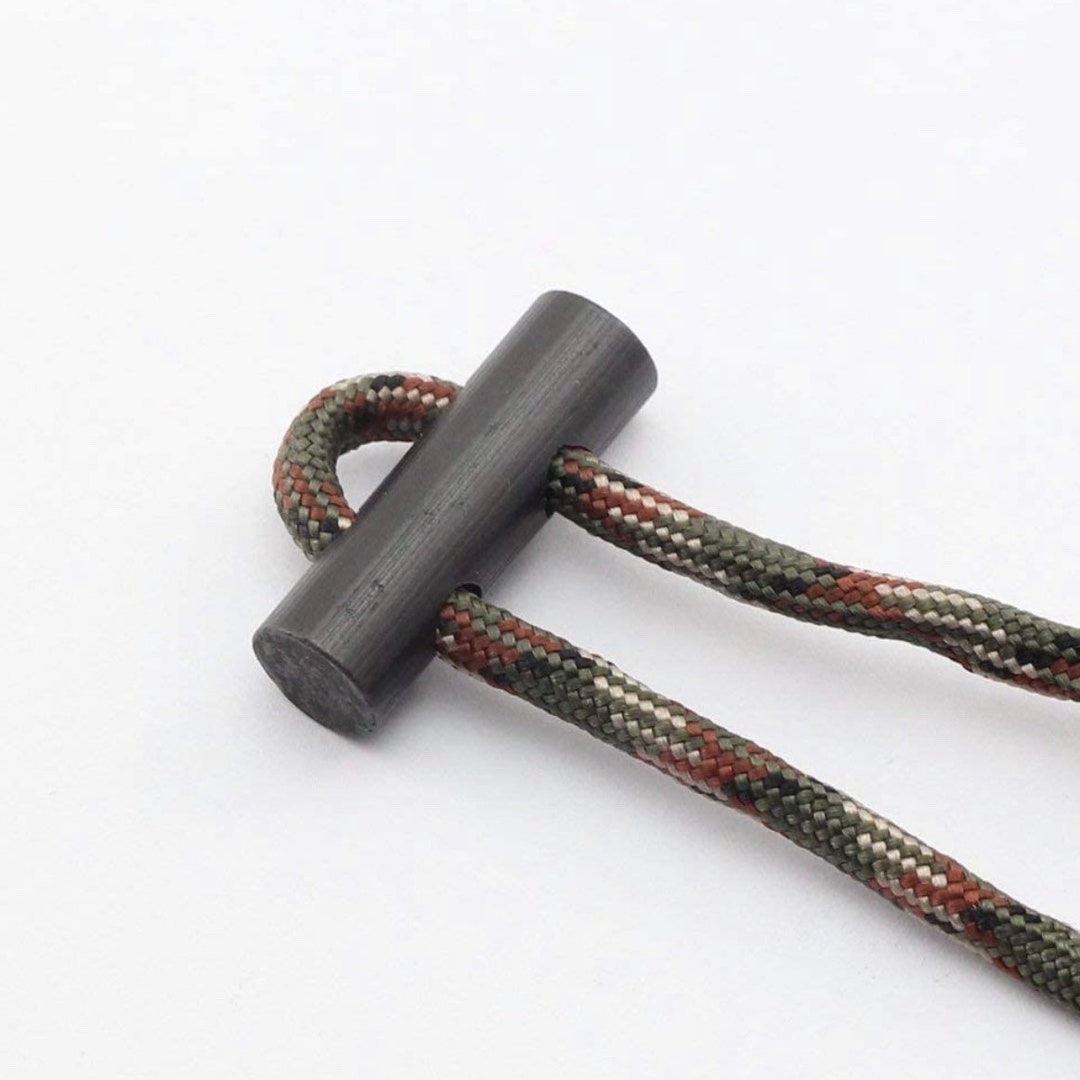 Ferro Rod Fire Starter Toggle for Shoelace or Paracord Bracelet - Etsy