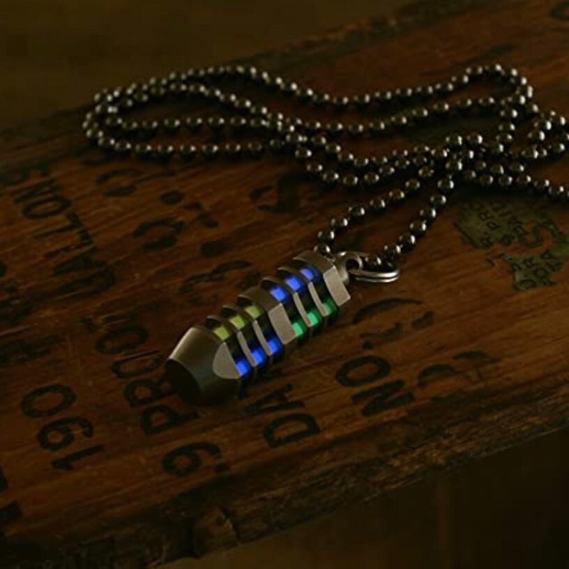 Large Tritium Keychain for Use With (3) 3mm X 22.5mm Tritium Vials (NOT ...
