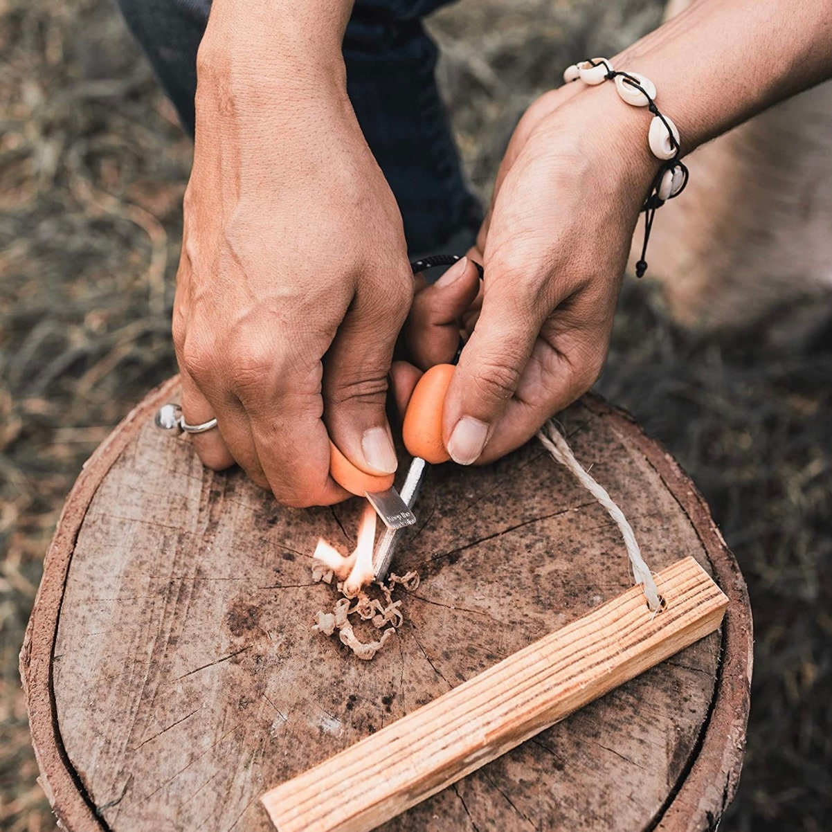 Fire Scout Flint and Steel Fire Starter / Ferro Rod / Survival Kit ...