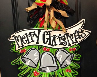 Christmas door decor | Etsy