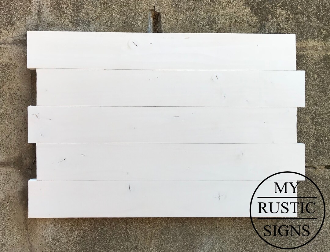 Rustic Wood Sign Blank Staggered Offset Style 9 Different Color Choices ...