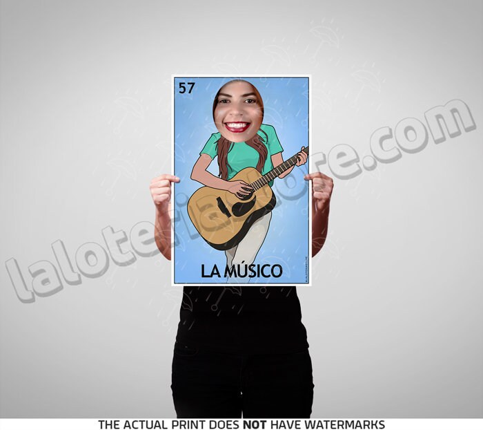 La Musico Photo Booth Party Loteria Prop Frame Musician | Etsy