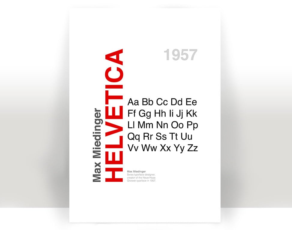 Helvetica Font Type Designer Art Print - Poster - Many Sizes - Etsy