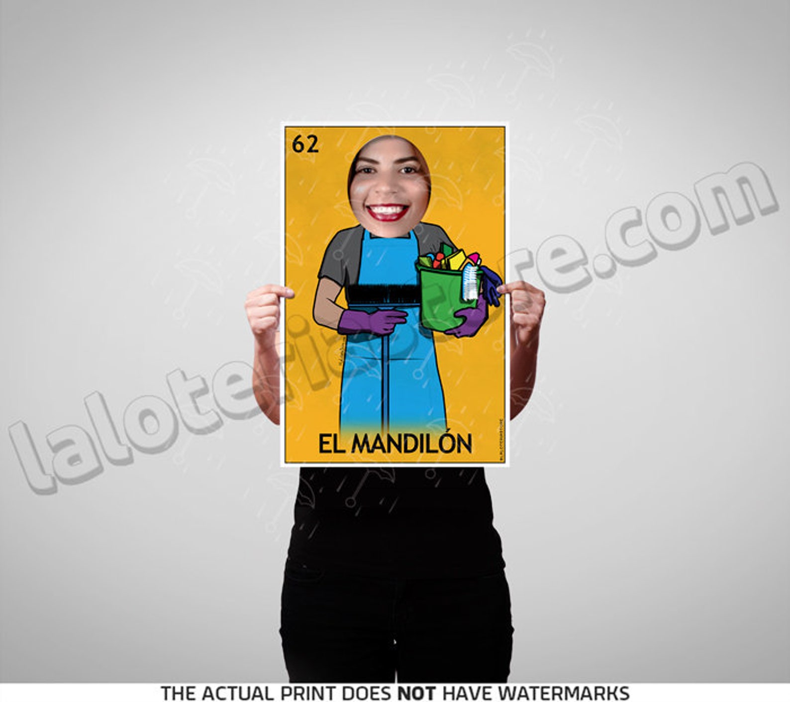 El Mandilon Photo Booth Loteria Prop Frame Mexican Bingo | Etsy