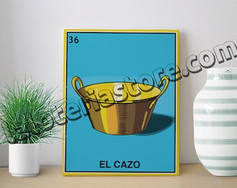 Canvas El Cantarito Loteria Card Stretched and Ready for | Etsy