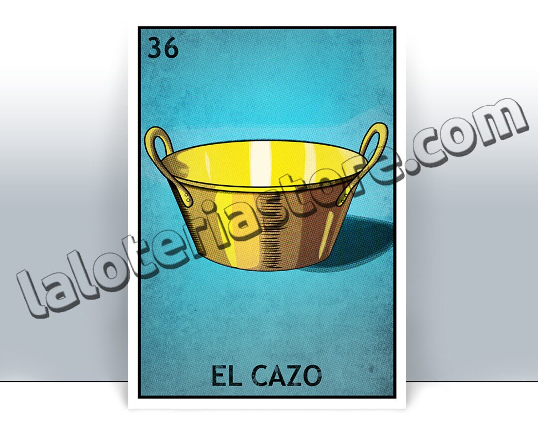 El Cazo Loteria Card - the Saucepan Mexican Bingo Art Print - Poster ...