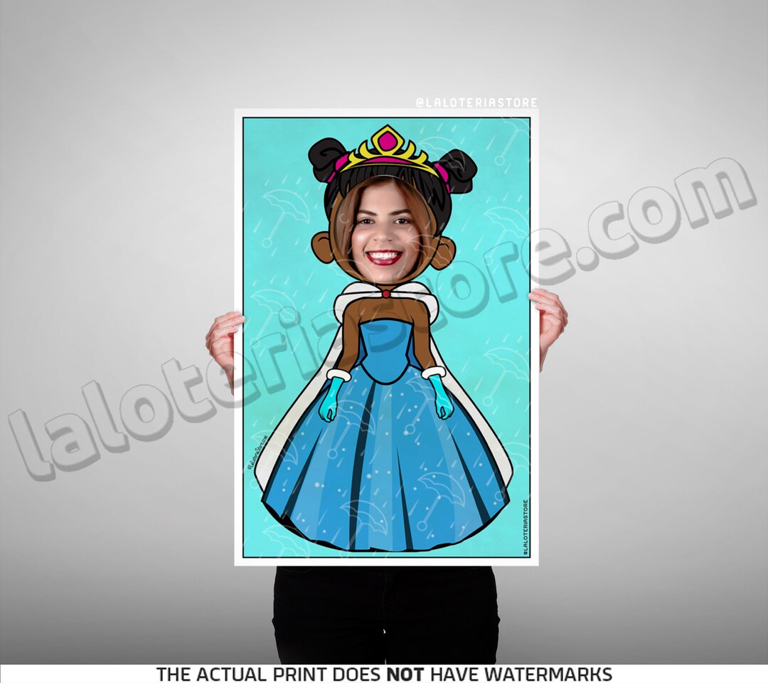 Princess Party Prop Frame - Party Foreground Prop Cut Out Vinyl Canvas ...