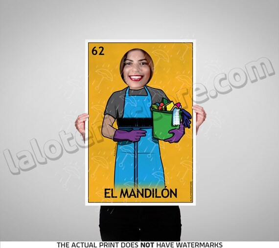 El Mandilon Photo Booth Loteria Prop Frame Mexican Bingo | Etsy