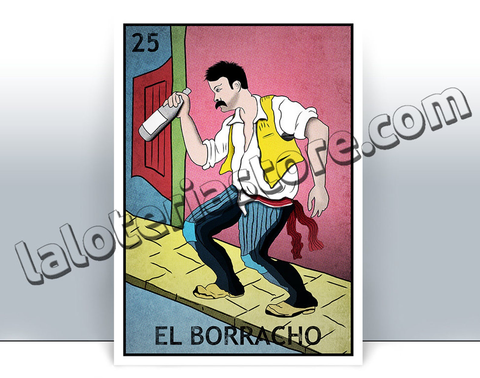 El Borracho Loteria Card the Drunk Mexican Bingo Art Print - Etsy Canada