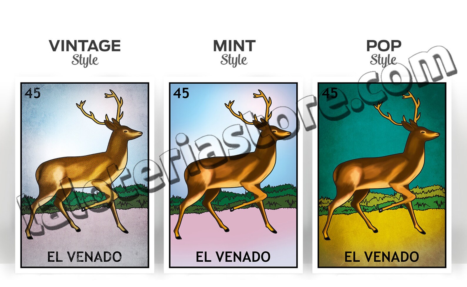 El Venado Loteria the Deer Mexican Bingo Art Print Poster - Etsy