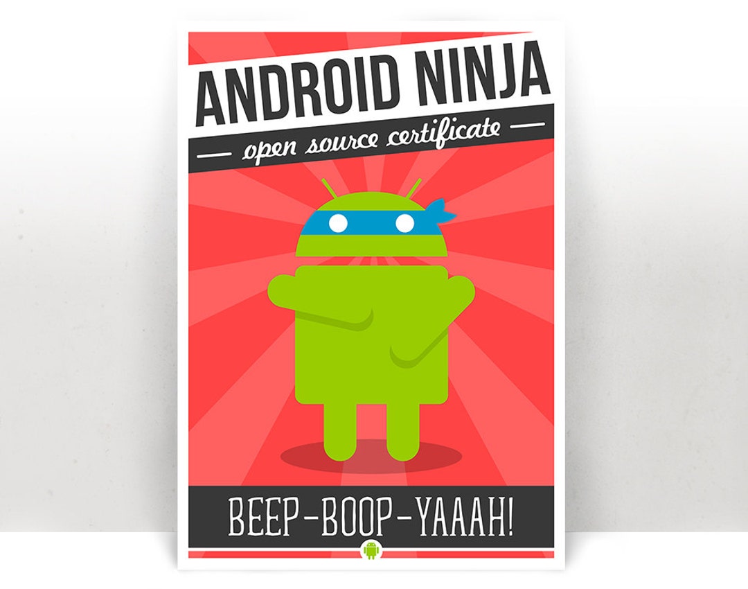 Android Ninja - Customizable - Personalized - Art Print Poster - Many ...