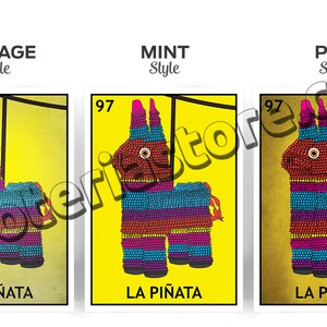 Canvas 8x10" La Piñata Burrito Loteria Card Stretched and Ready for ...