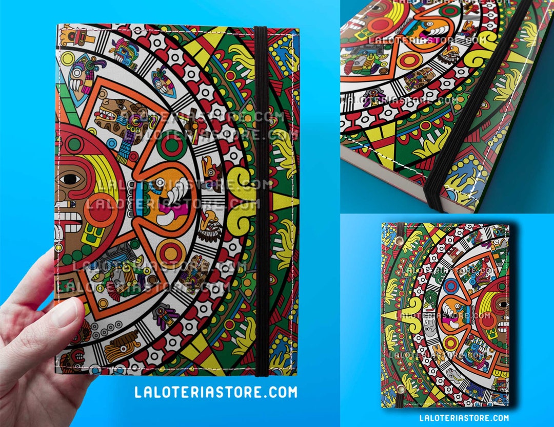 Notebook Aztec Calendar - Calendario Azteca - Mexico Culture - Gift ...