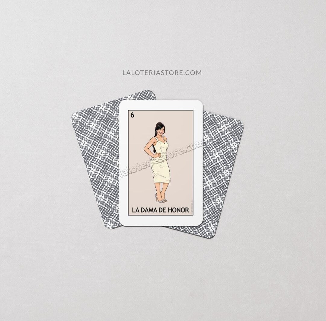 La Dama De Honor Loteria Card - Bridesmaid Asking Card - Wedding Card ...