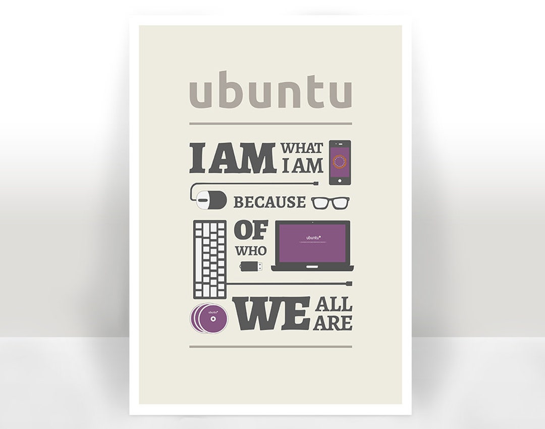 Ubuntu Linux Poster - Many Sizes - Etsy