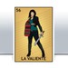 La Valiente Loteria Card the Brave Woman Mexican Bingo Art - Etsy