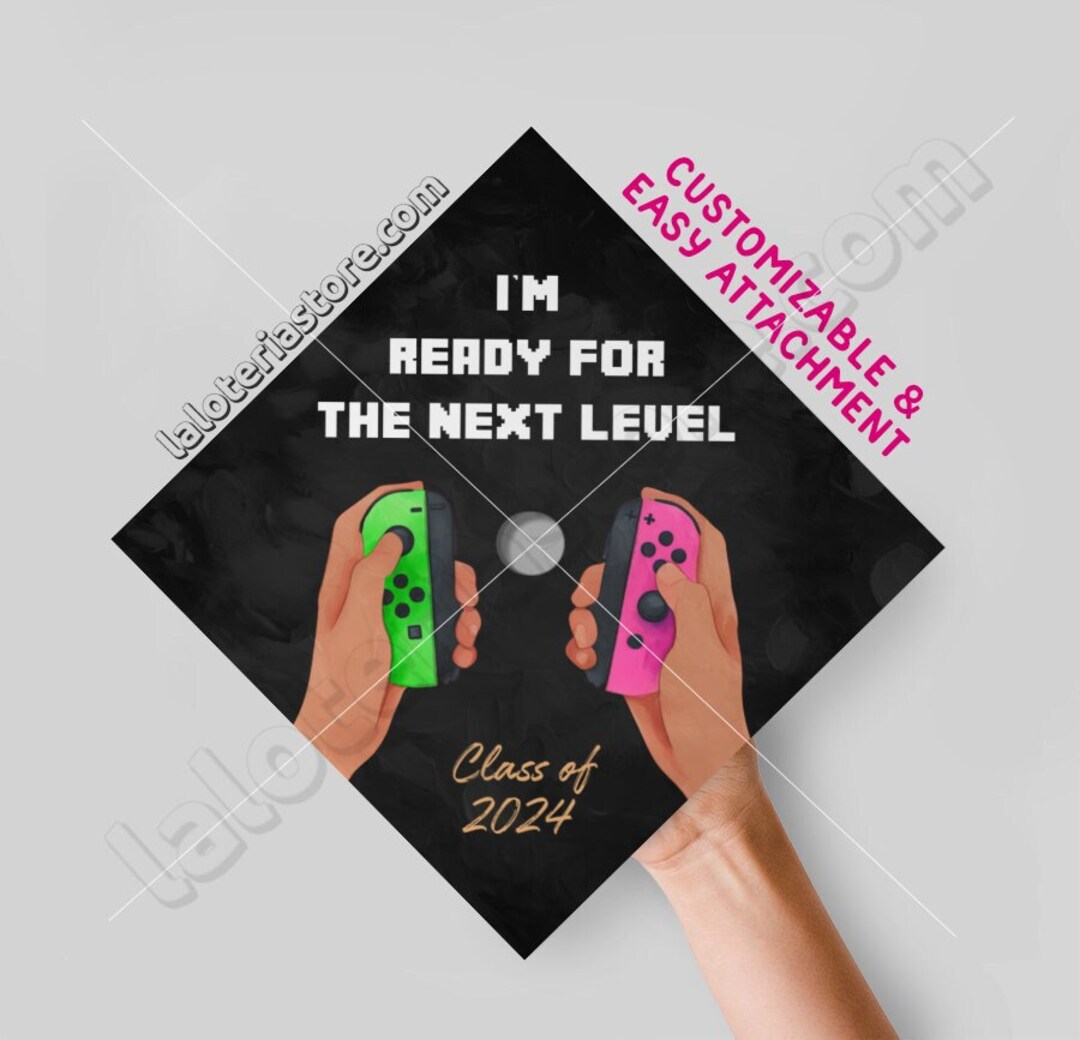 Class 2025 Customizable Text Gamer Graduation Topper - Next Level ...