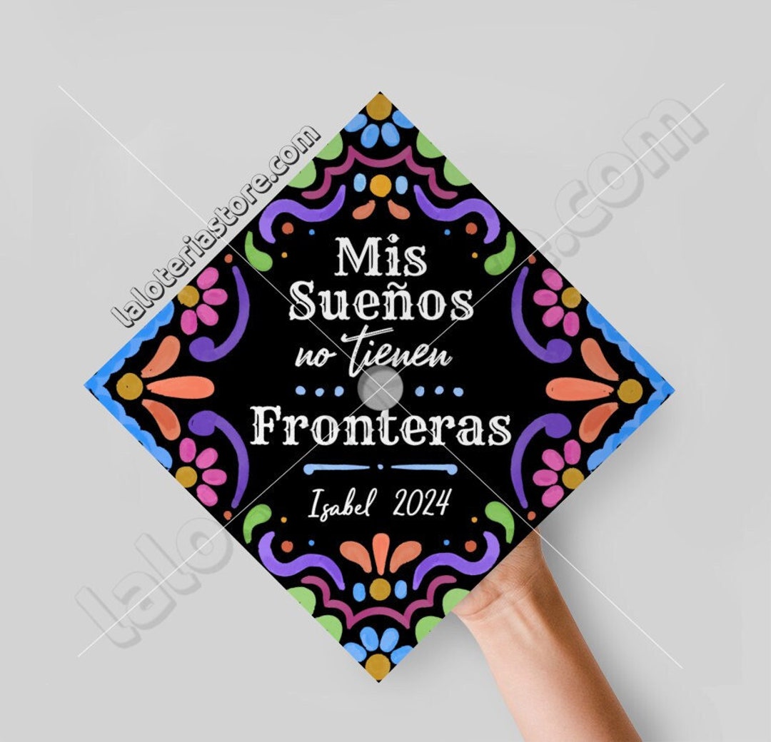 Graduation Topper Fiesta Colors Customizable Talavera Inspired Latino ...