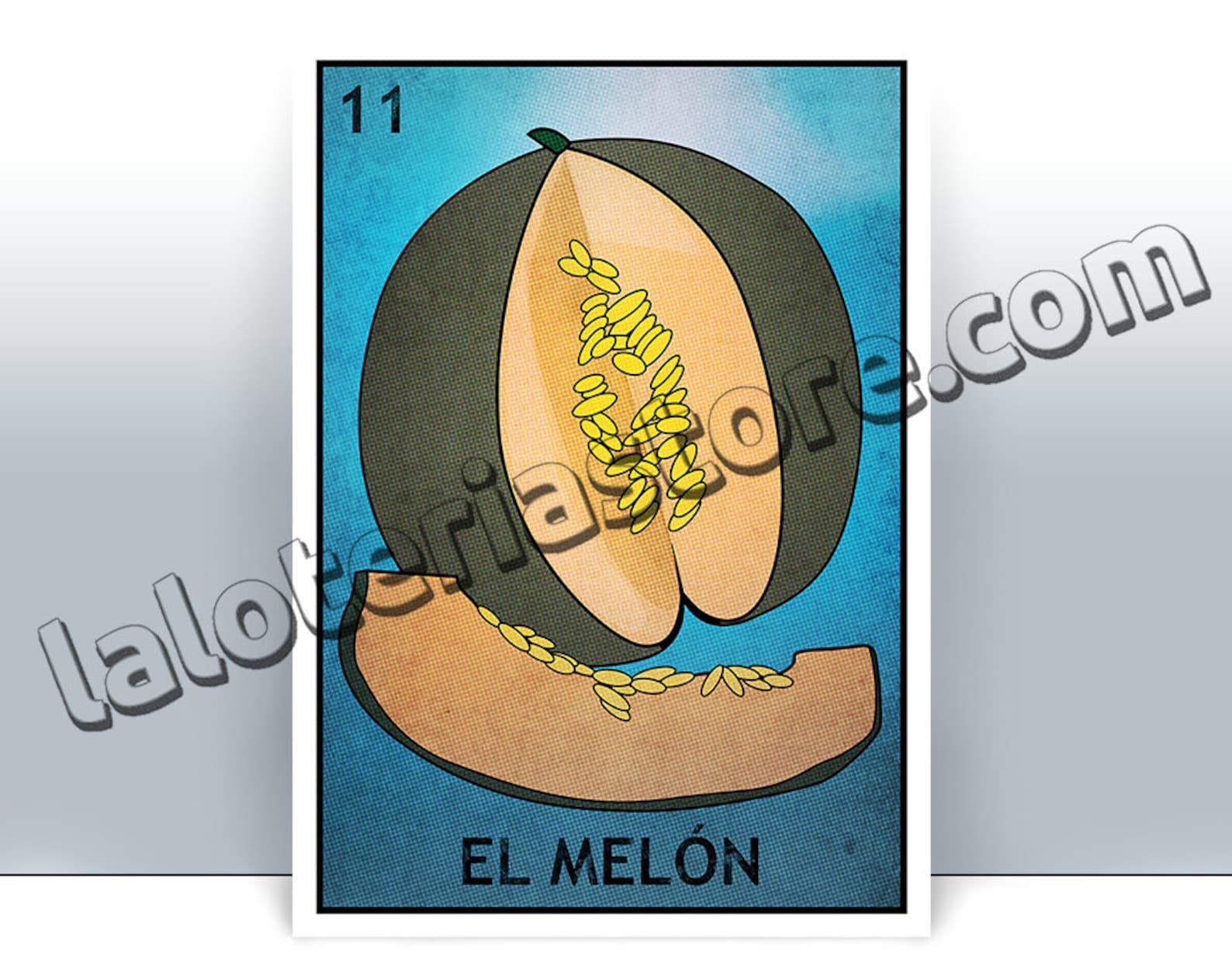 El Melon Loteria Card The Melon Lottery Art Print Poster | Etsy