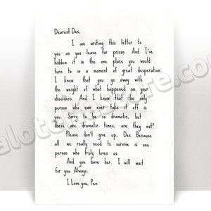 Penny's Letter for Desmond Lost Art Print Poster - Many Sizes - Etsy