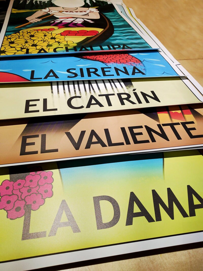 Conjunto de 4 Loteria Props Photo Booth Frame Impresiones - Etsy México