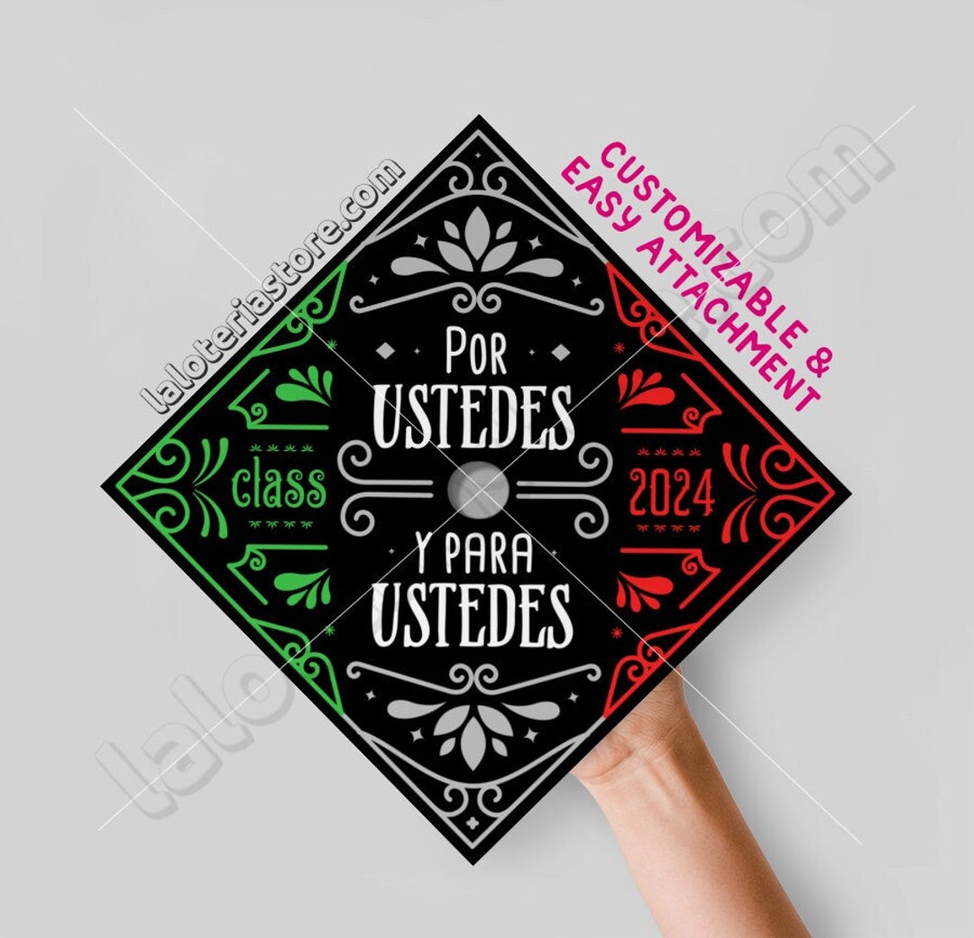 Customizable Graduation Cap Topper - Mexican Latino Latina - Mariachi ...