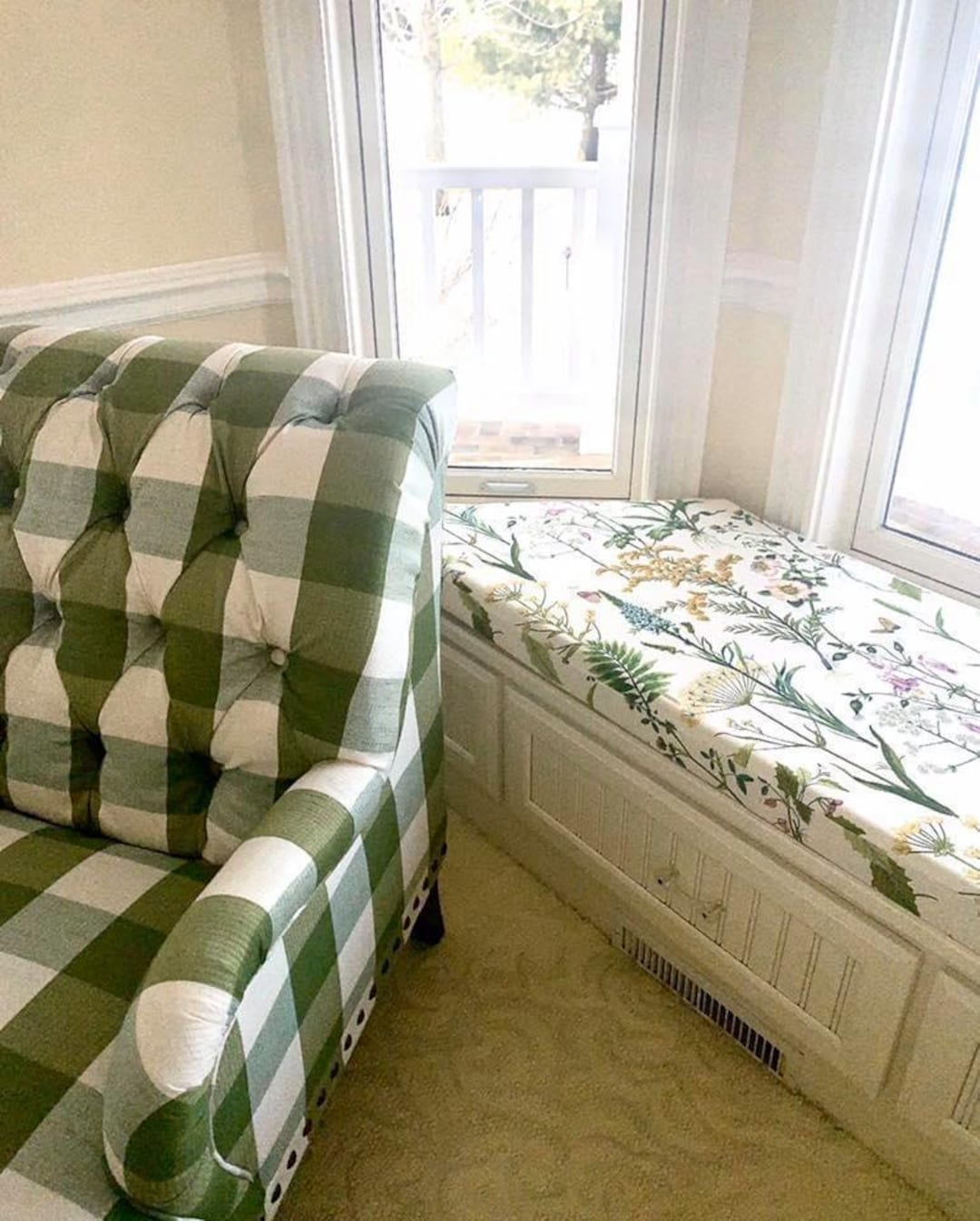 Trapezoid Bay Window Seat Cushion - Etsy