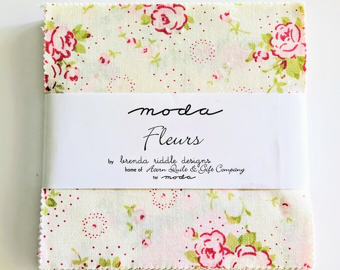 Fleurs Charm Pack by Brenda Riddle for Moda Fabrics Out of Print OOP ...