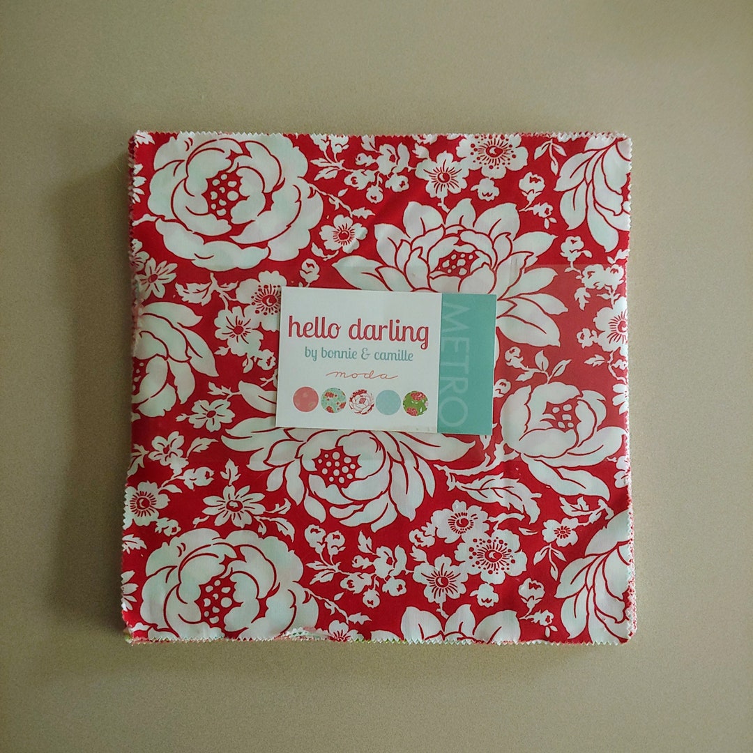 RARE Hello Darling Layer Cake Bonnie & Camille 55110LC Moda Precut 100% ...