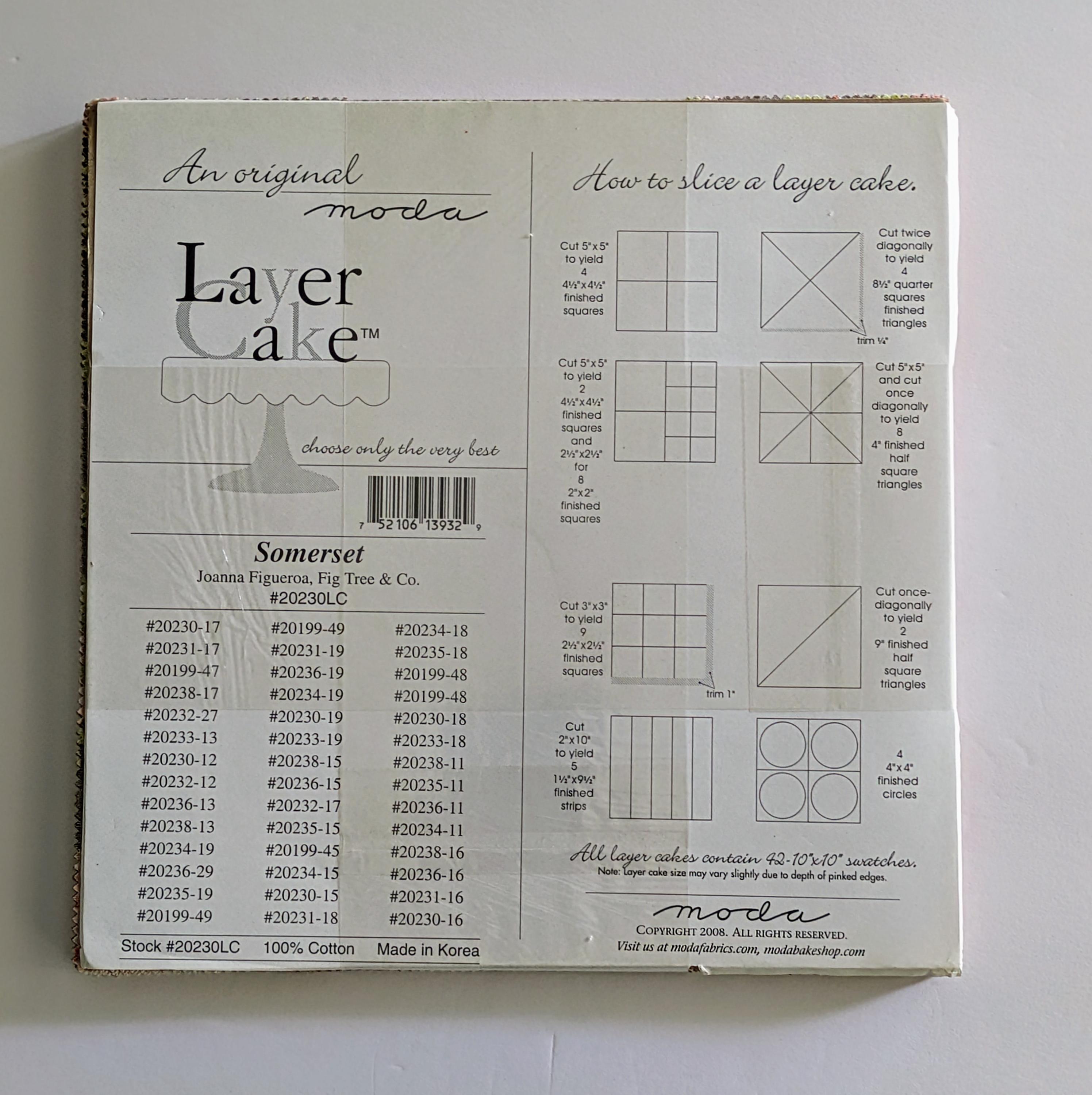 Somerset Layer Cake 42 Ten Inch Squares Joanna Figueroa Fig Tree Out of ...