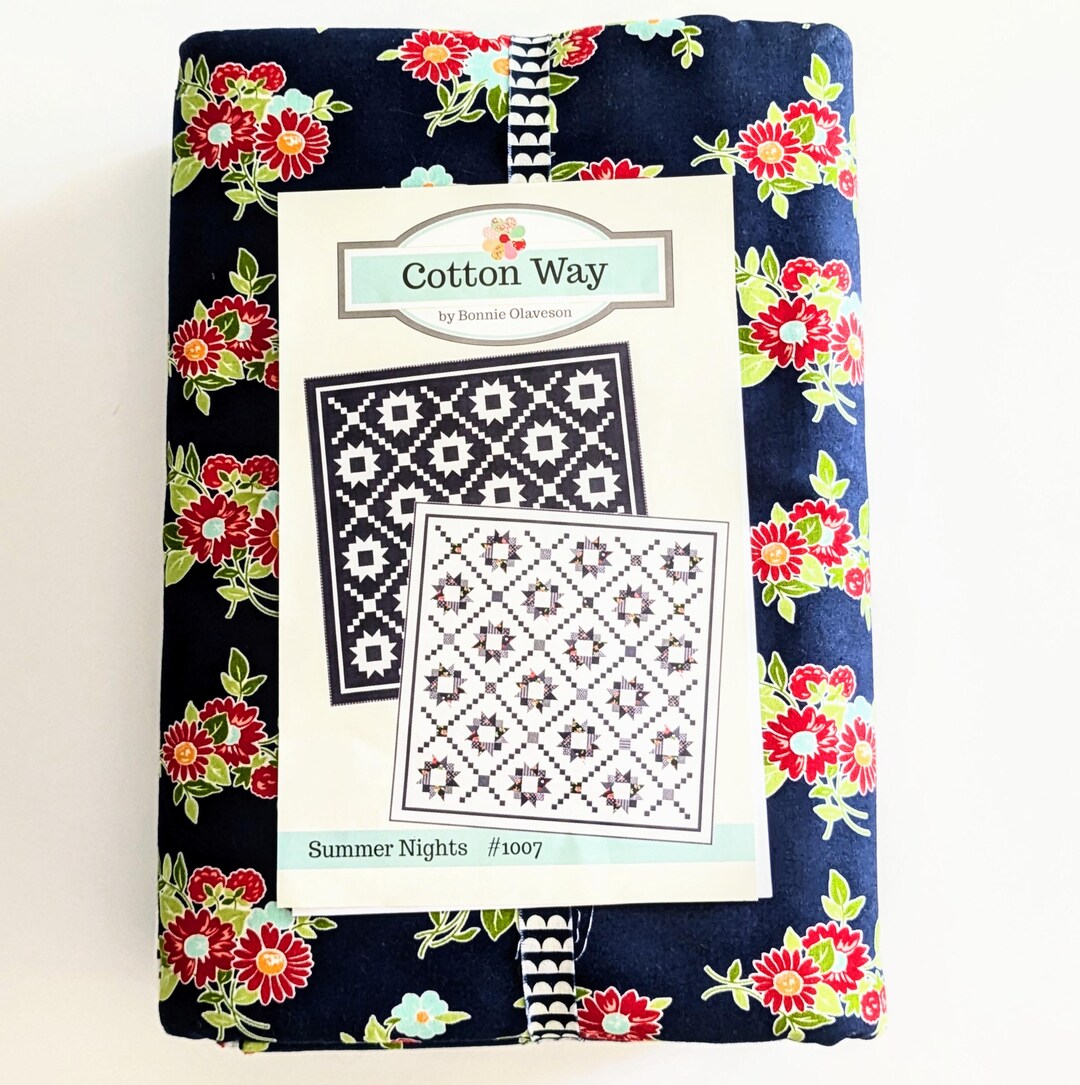Summer Nights Quilt Kit by Cotton Way Blue/white #1007 Bonnie Olverson ...