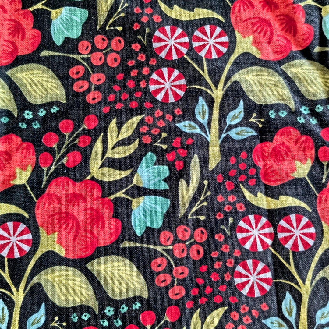 Juniper Berry by Basic Grey for Moda Fabric - Holly Jolly Coal #30431 ...