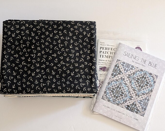 Ebb and Flow Sailing the Blue Quilt Kit by Janet Clare for Moda ...