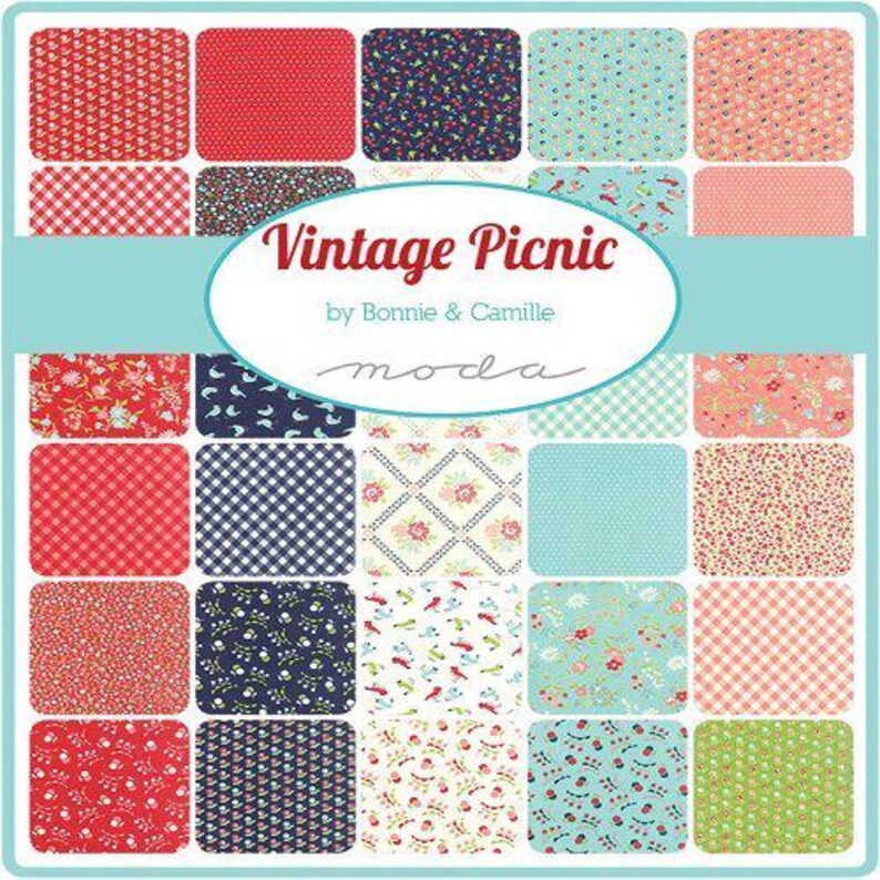 Vintage Picnic by Bonnie and Camille for Moda Continuous Two Yards ...