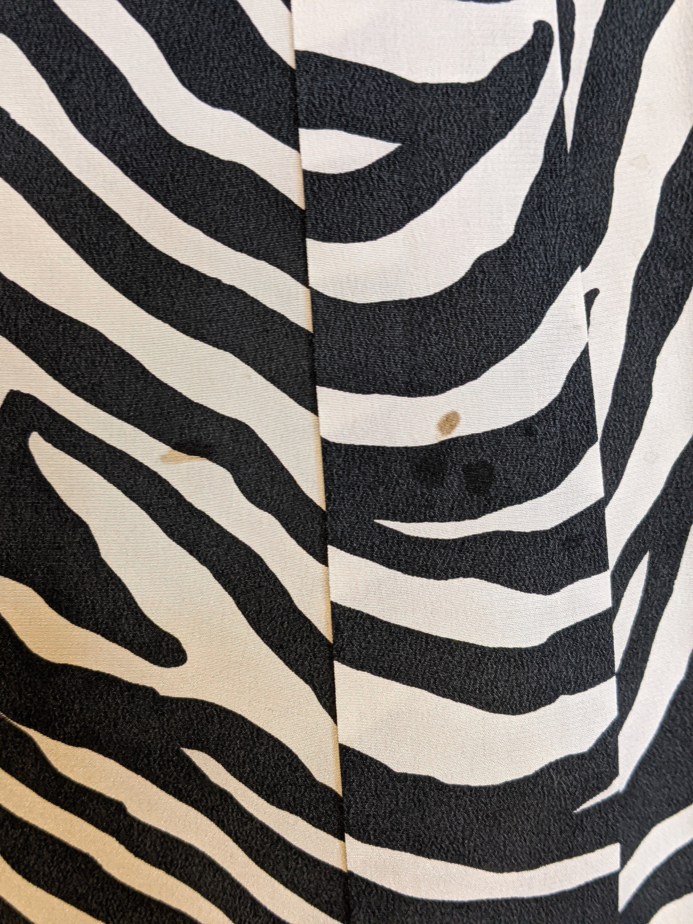 Vintage Silk Zebra Print Blouse - Etsy