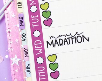 Plan Next Week Printable Planner Script Stickers for Vertical - Etsy