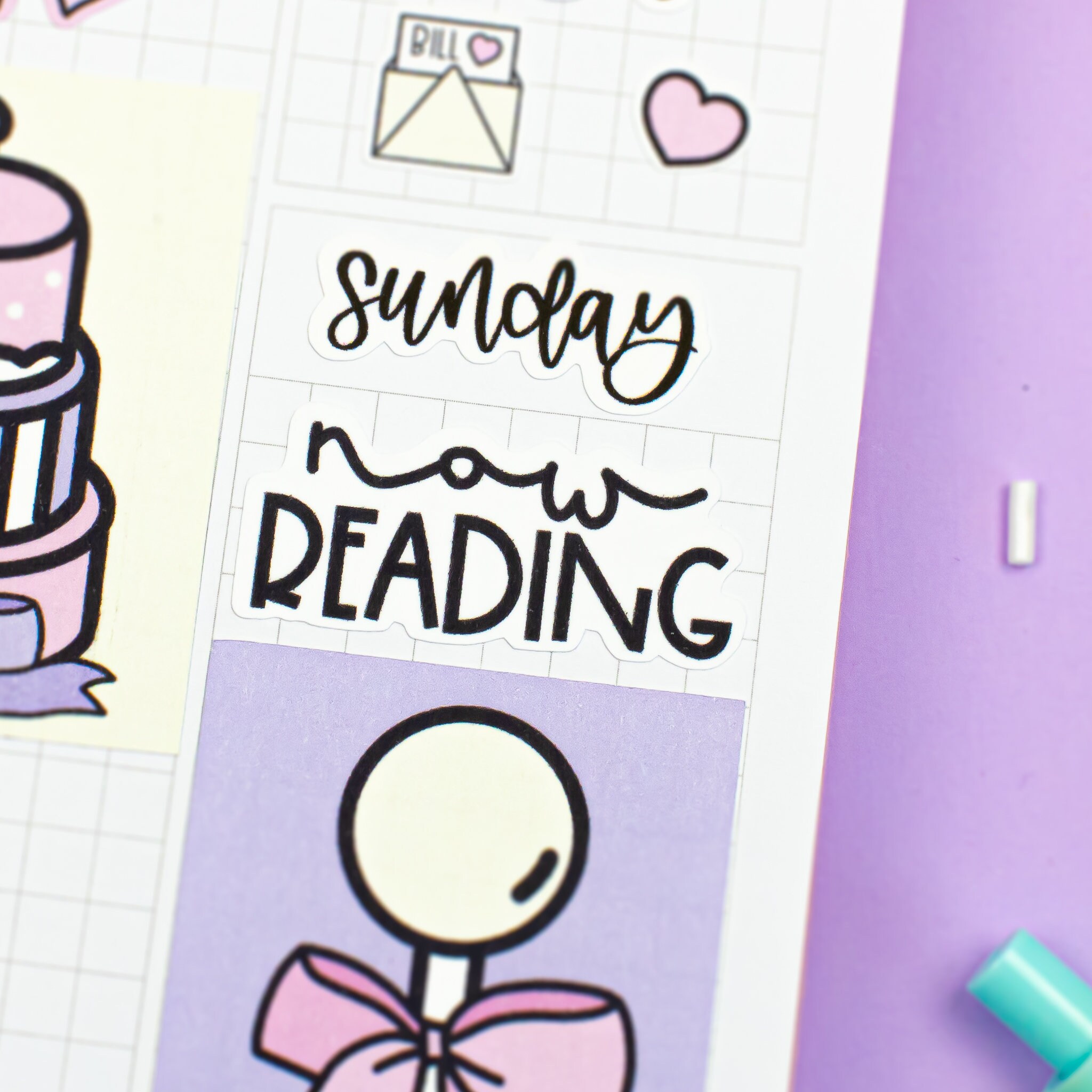 Now Reading PRINTABLE Script Planner Stickers, Journaling Memory ...