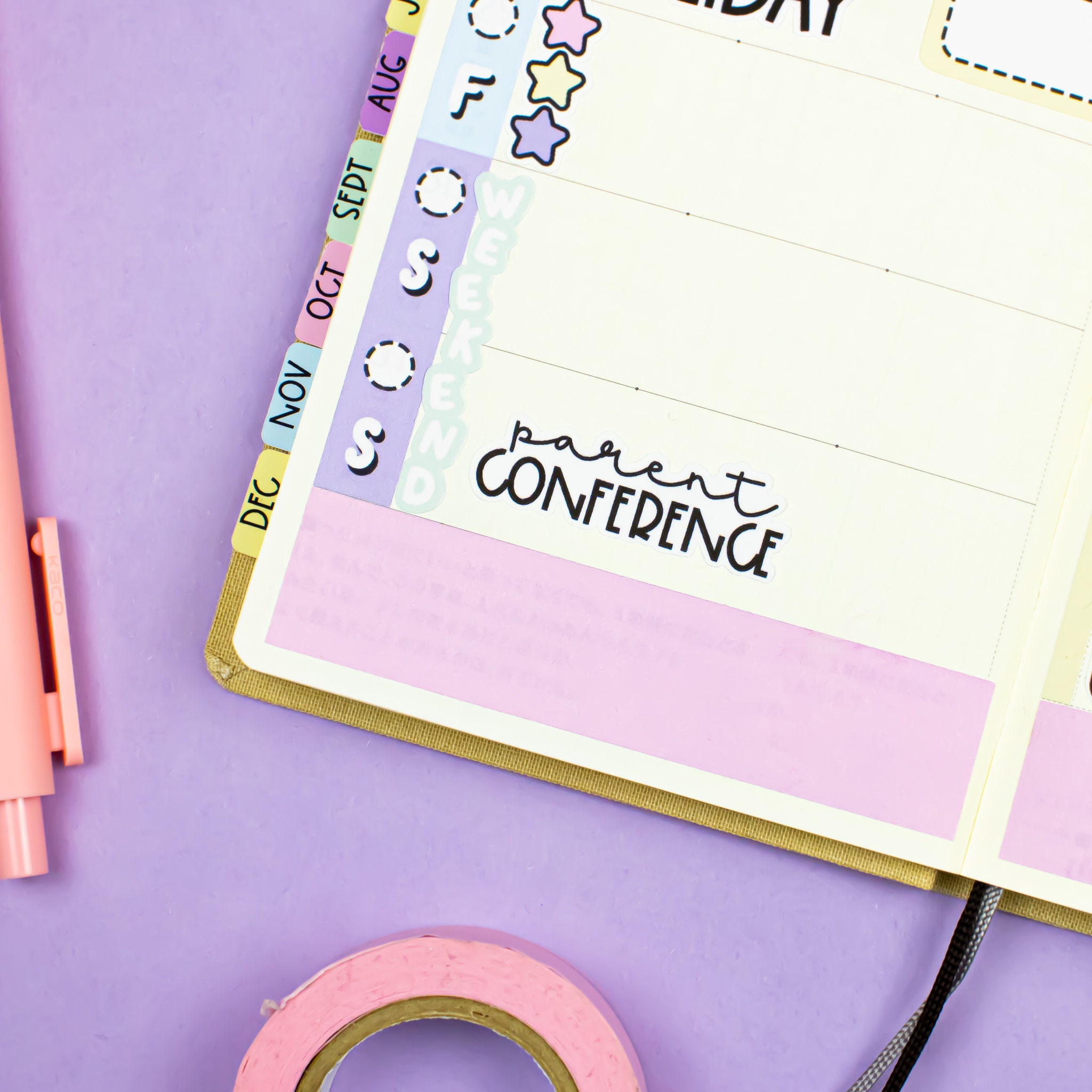 Parent Conference PRINTABLE Script Planner Stickers for Teachers - Etsy