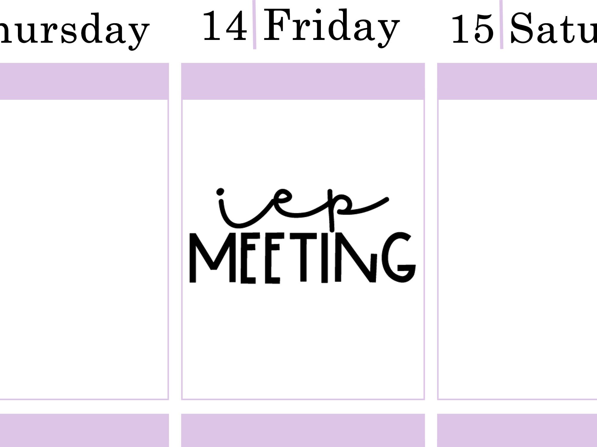 IEP Meeting PRINTABLE Script Planner Stickers for Teachers - Etsy