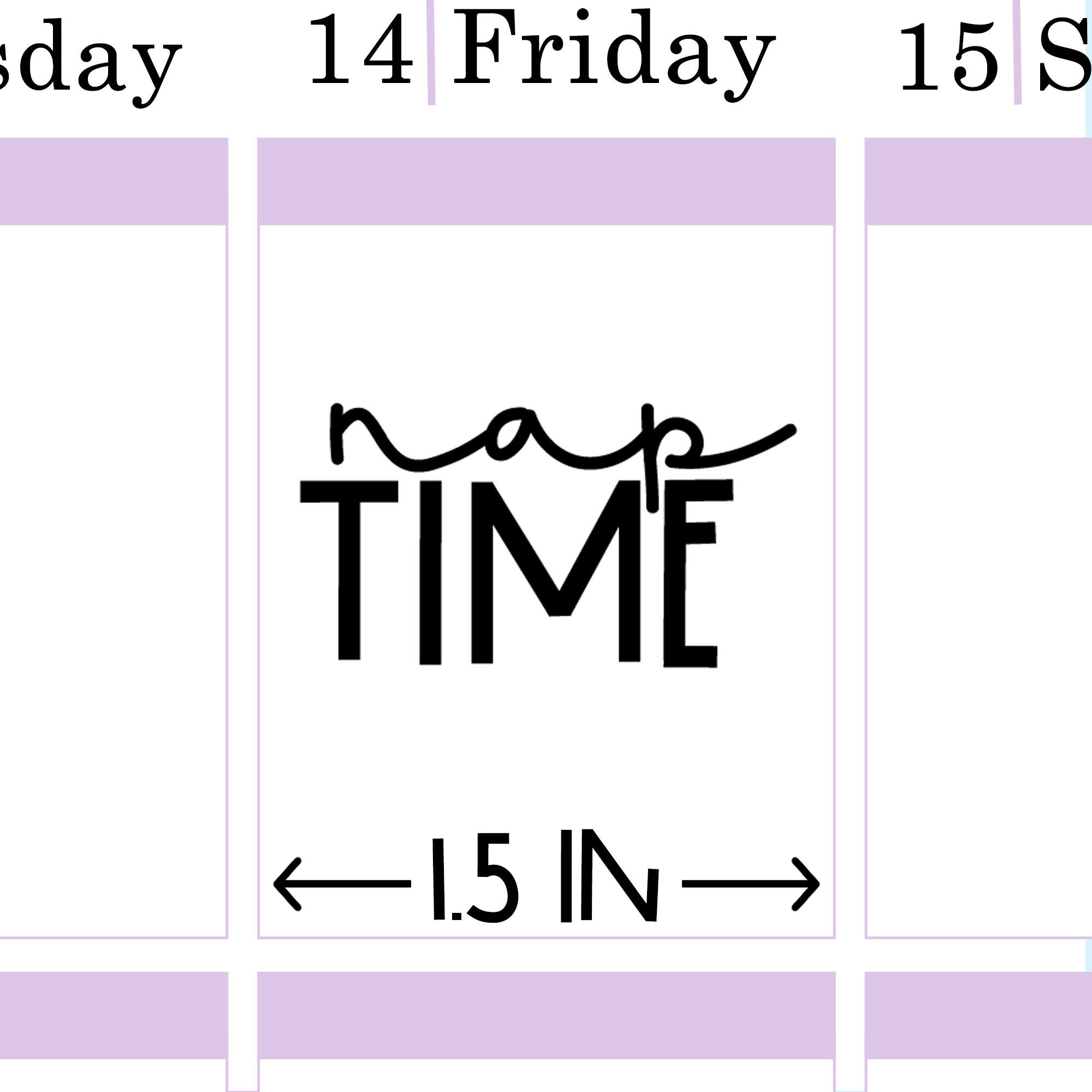 Nap Time PRINTABLE Script Planner Stickers - Etsy