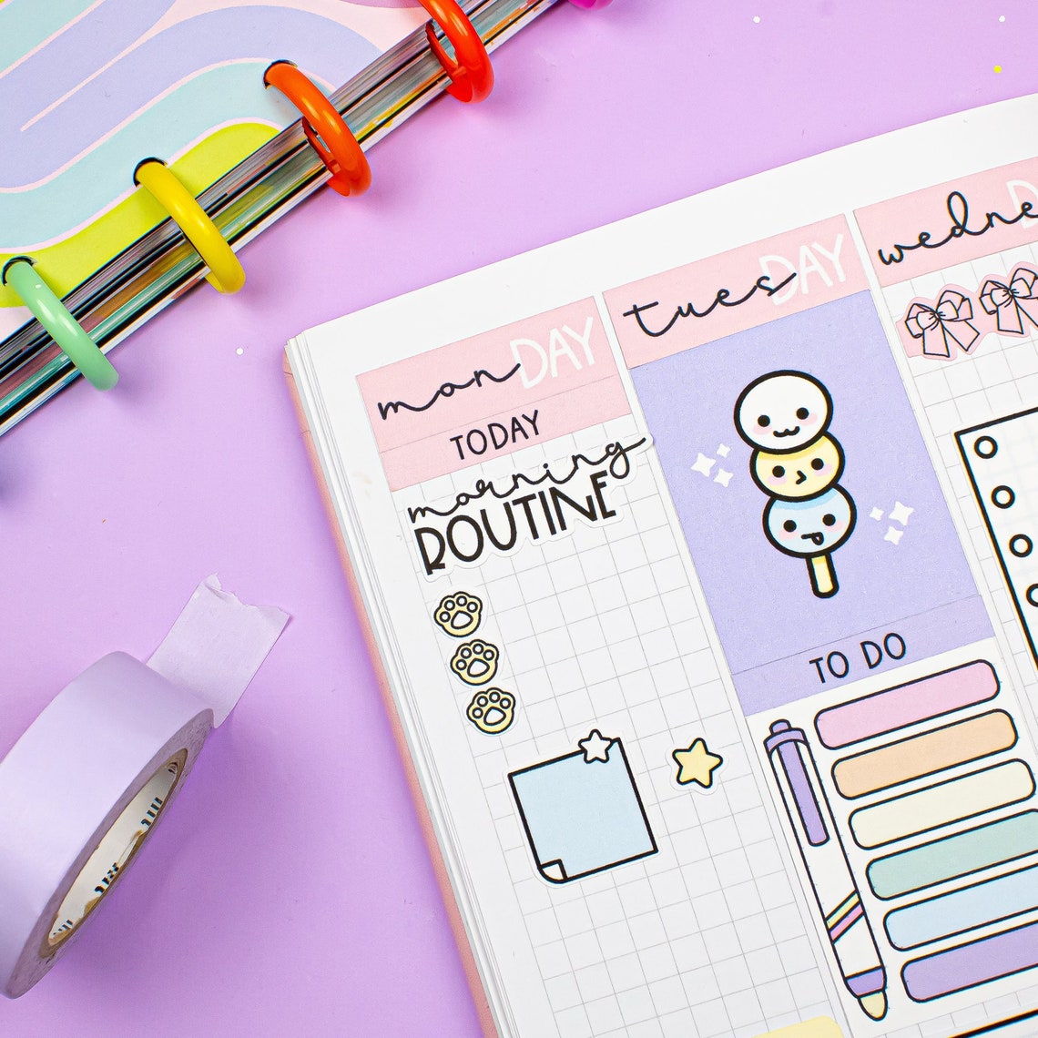Morning Routine PRINTABLE Script Planner Stickers - Etsy