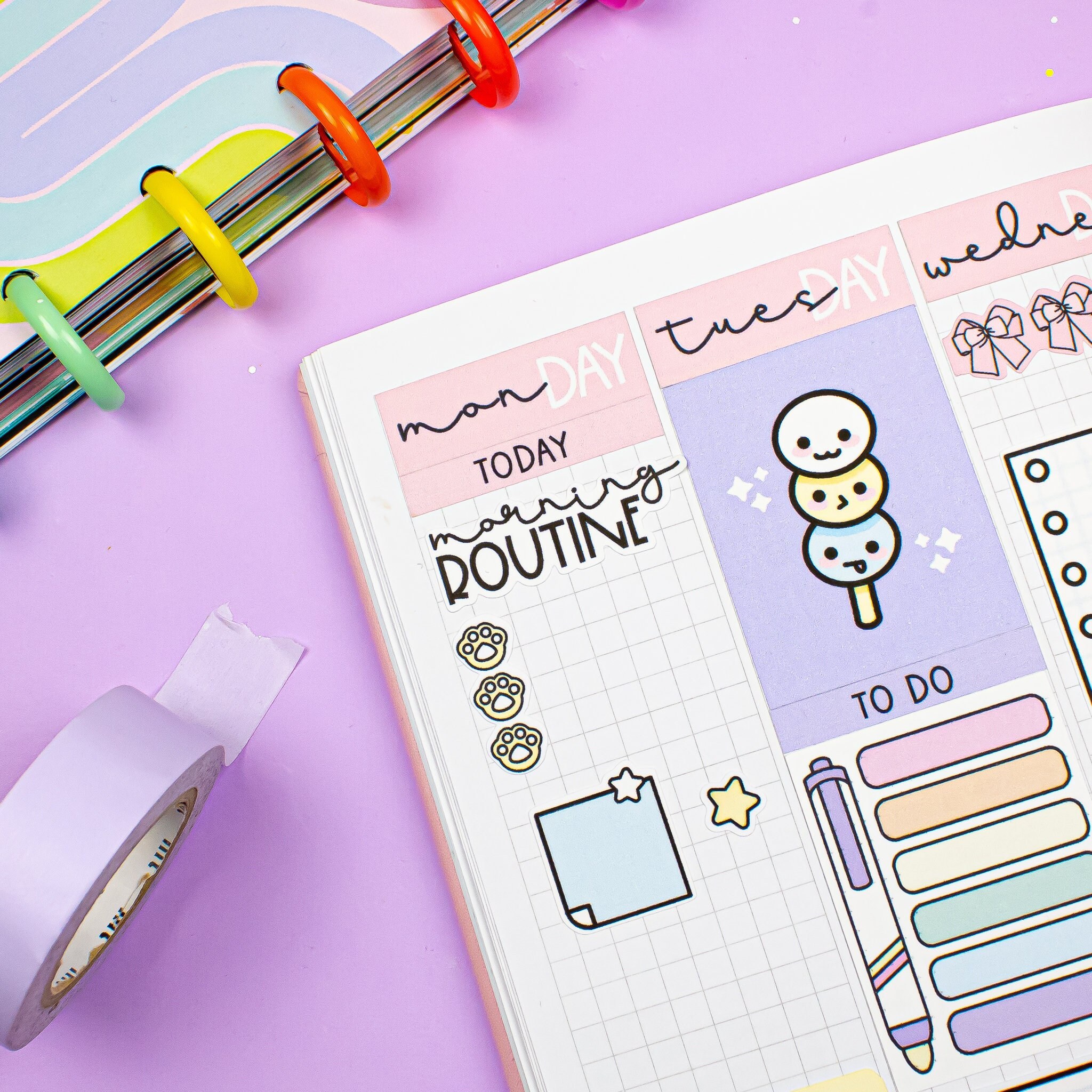 Morning Routine PRINTABLE Script Planner Stickers - Etsy