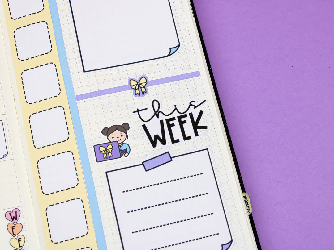 This Week Printable Script Planner Stickers - Etsy